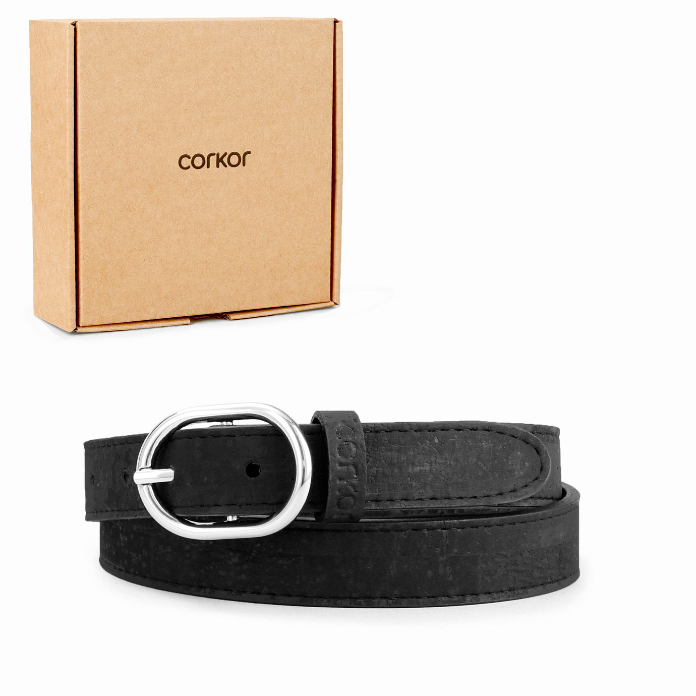 Corkor Cork Belt for Women | Vegan & Eco-Friendly Fashion Accessory