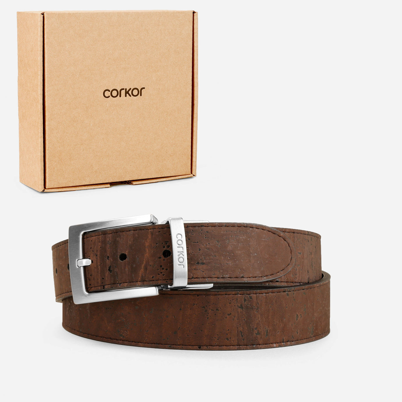 Reversible Vegan Cork Belt 1 3/8" (35mm) for Men | Eco Friendly Gift ...