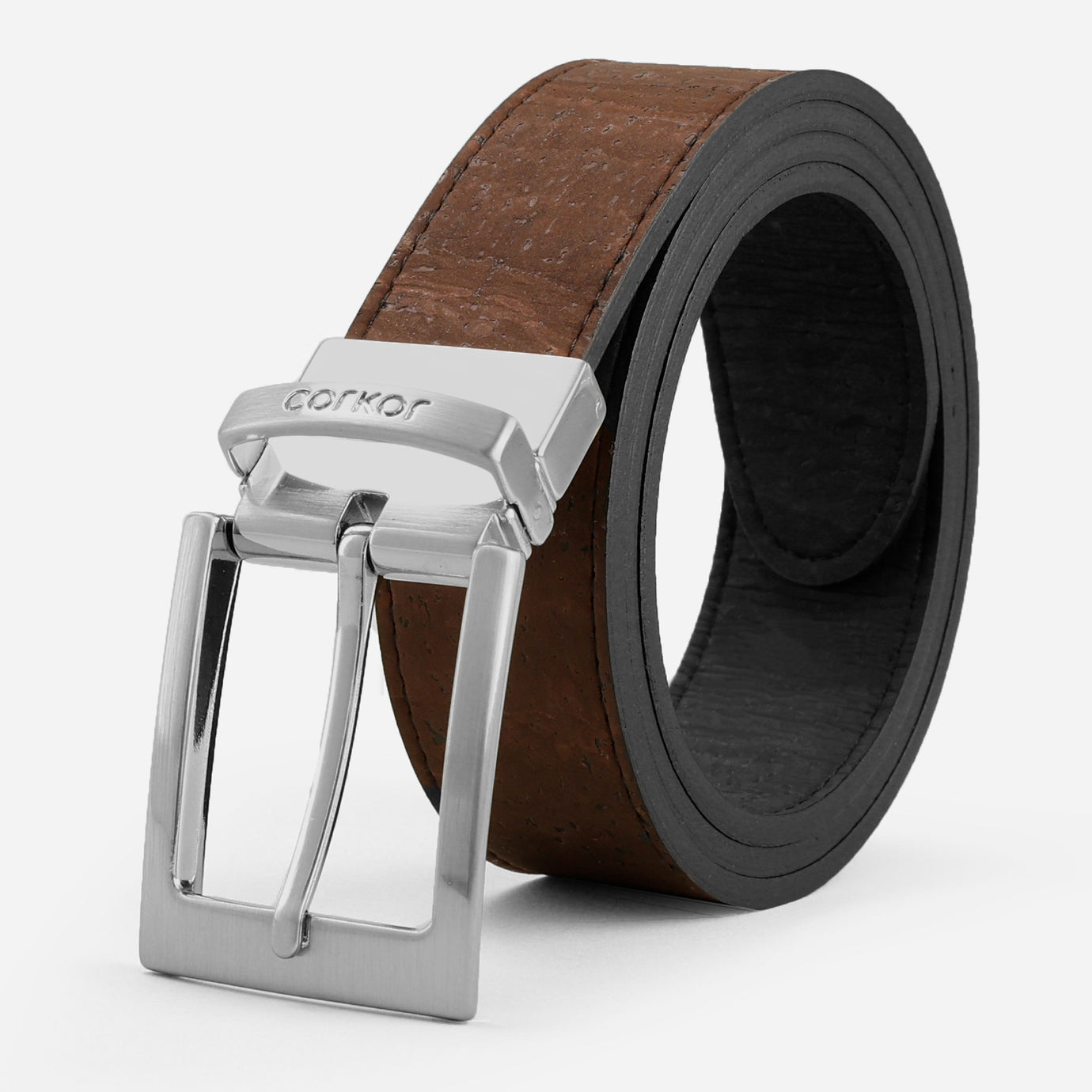 Reversible Vegan Cork Belt 1 3/8" (35mm) for Men | Eco Friendly Gift ...