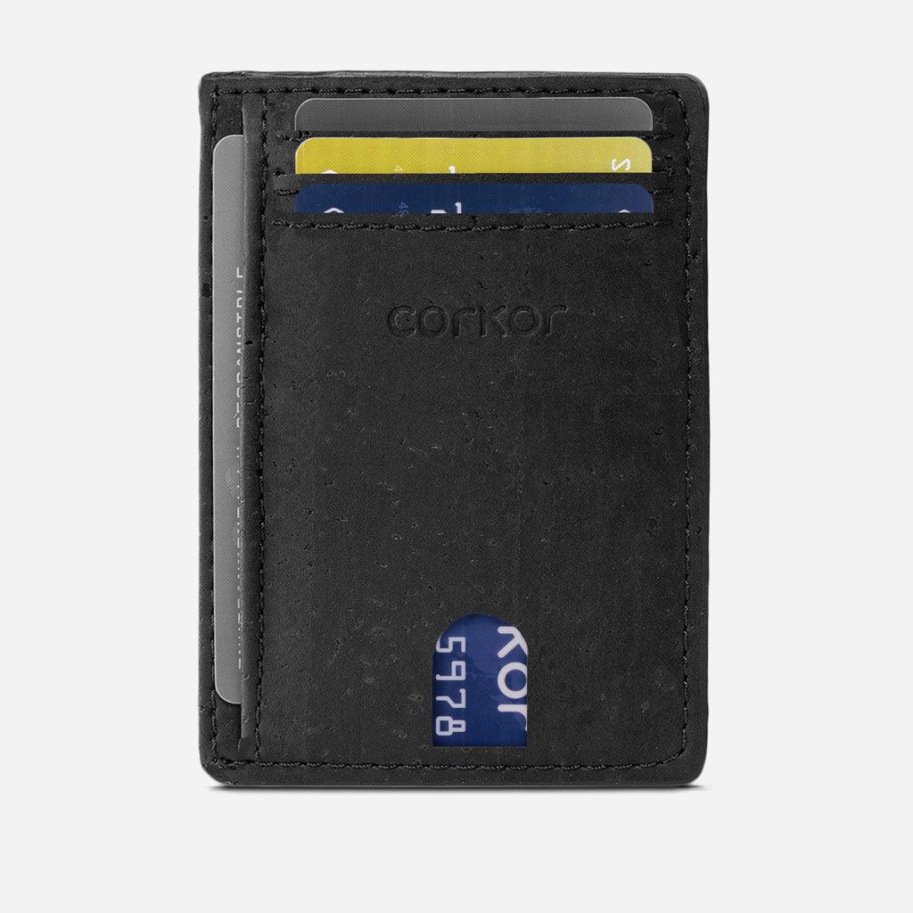 Corkor Cork Wallet Card ID Rfid Secure Men Women Minimalist Vegan Case ...