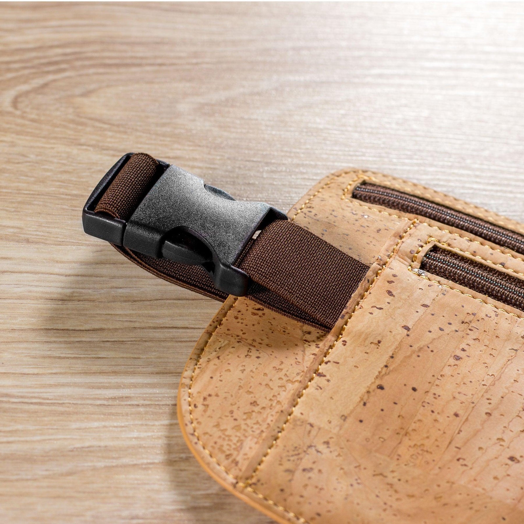 Corkor Travel Body Belt Wallet for Money Cards | Vegan Wallet Men Women