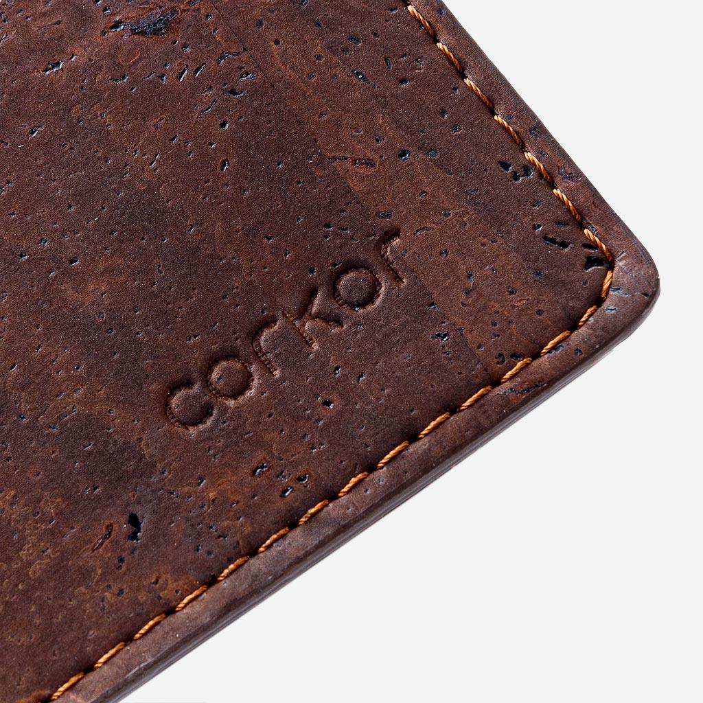 Corkor Cork Wallet Brown Coin Pocket | Vegan Men Women Wallet No-Leathe