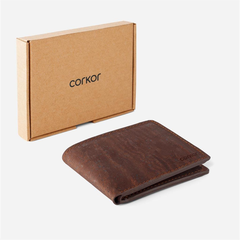 Slim Bifold Cork Wallet for Men | Vegan & Eco-Friendly | Corkor.com