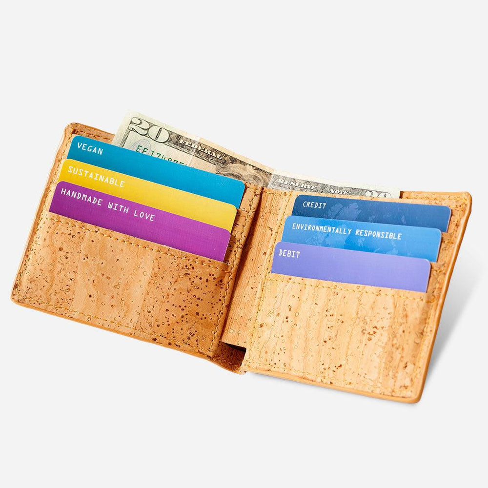 Corkor Vegan Wallet Cards Cork Sustainable Men Women