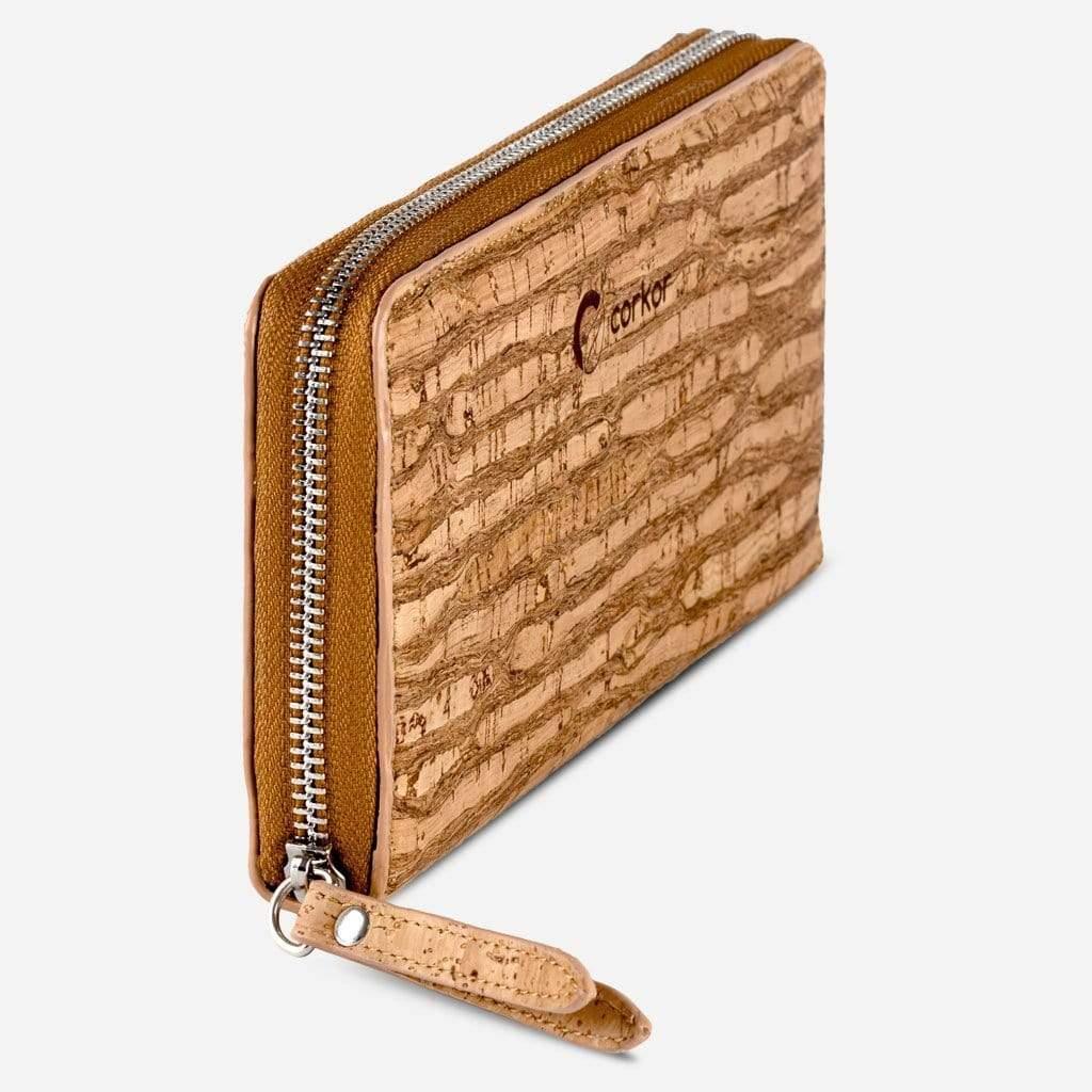 Corkor Women Cork Wallet Brown Color | Vegan Product Portugal